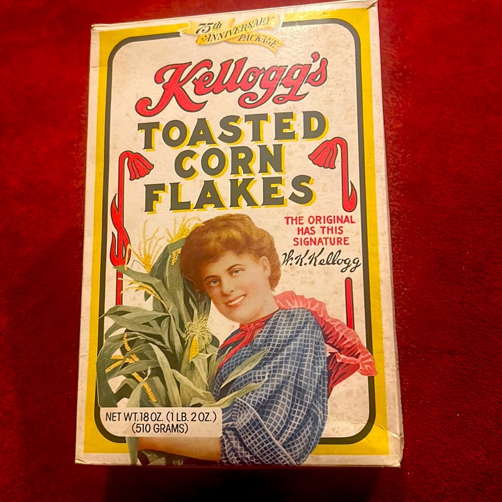 Rare Vintage Kellogg's Toasted Corn Flakes Anniversar… - Gem